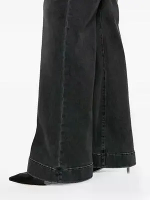 7 For All Mankind Modern Dojo Faded-effect Wide-leg Jeans
