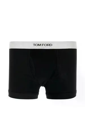 TOM FORD Logo-print Boxer Briefs - Black