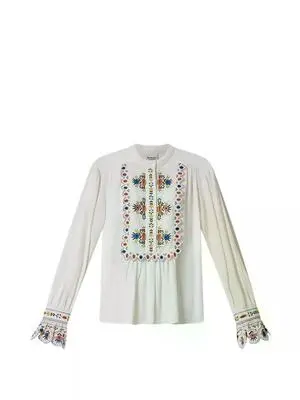 MARANT ETOILE Monique Embroidered Broderie Anglaise Blouse