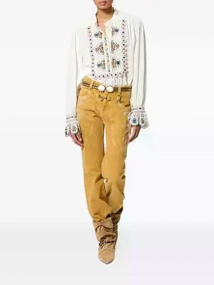 MARANT ETOILE Monique Embroidered Broderie Anglaise Blouse