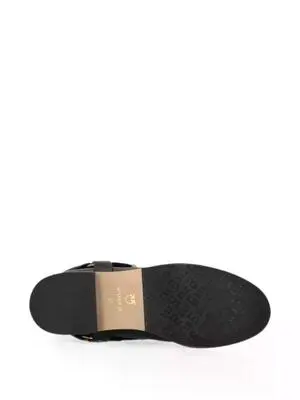Pinko Leather Harness Detail Boots