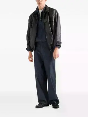 Prada Nappa Leather Jacket - Black