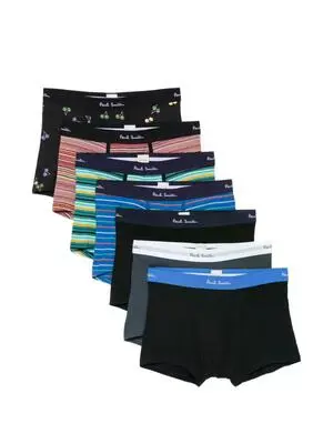 Paul Smith Patterned-print Seven-set Boxers - Black