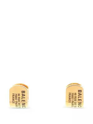 Balenciaga 2010s Logo Earrings