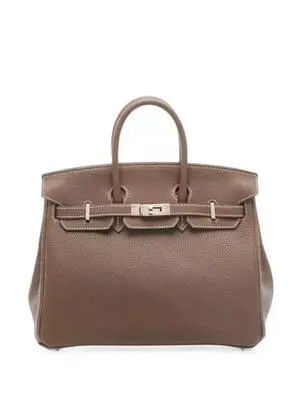 Hermès 2010s Birkin 25 Togo Tote Bag - Brown