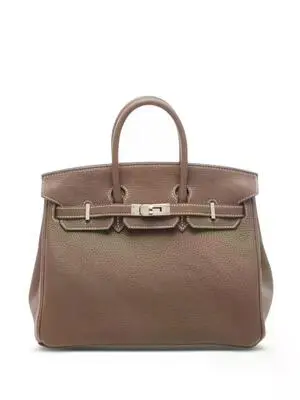 Hermès 2010s Birkin 25 Togo Tote Bag - Brown