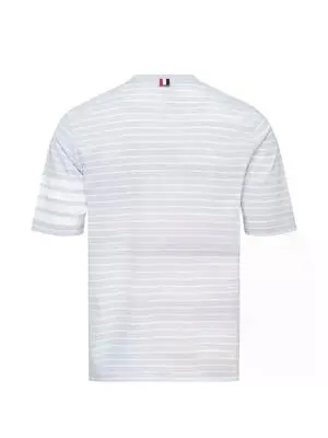Thom Browne 4-bar Stripe Pocket T-shirt - Grey