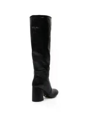 STUART WEITZMAN Glossed-leather Knee Boots