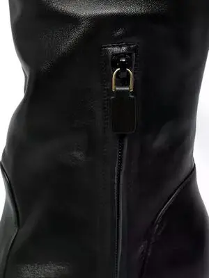 STUART WEITZMAN Glossed-leather Knee Boots