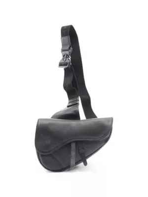 Dior Saddle Leather Belt Bag - Black