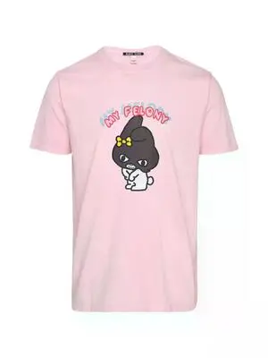 BLACK SCORE Graphic-print T-shirt - Pink