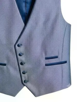 ETIEM TEXTIL S.L. Micro-patterned Single-breasted Waistcoat