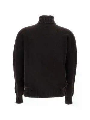 DRUMOHR Ribbed-trim Wool Sweater - Brown