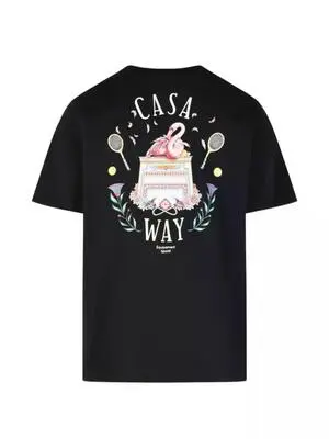 Casablanca Casaway Graphic-print T-shirt - Black