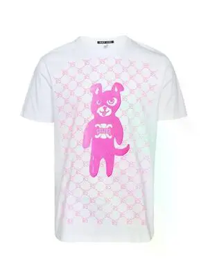 BLACK SCORE Graphic-print Cotton T-shirt - White
