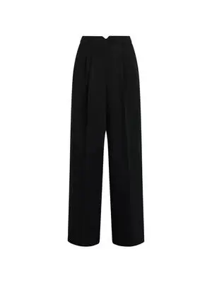 Karl Lagerfeld Wide-leg Trousers - Black