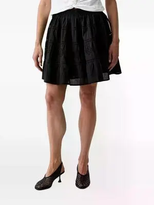 Marc O'polo Broderie-anglaise Mini Skirt - Black