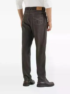 Brunello Cucinelli Virgin Wool Flannel Five-pocket Trousers