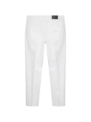 MICHAEL COAL Pressed-crease Turned-up-hem Trousers