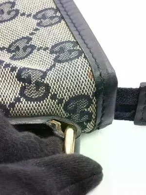 Gucci Gg Canvas Web Stripe Crossbody Bag