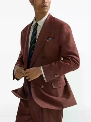 Brunello Cucinelli Virgin Wool And Cashmere Flannel Cavallo Tailor Blazer