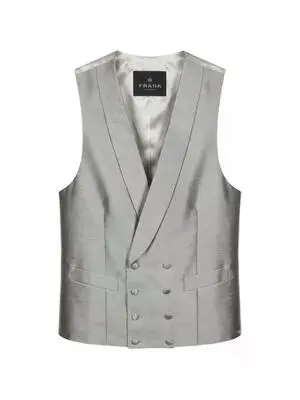 FRANKS Double-breasted Waistcoat - Grey