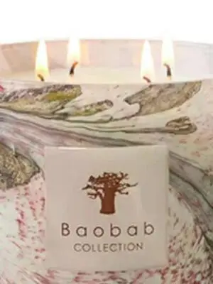 BAOBAB COLLECTION Manon Marble-effect Four-wick Scented Candle