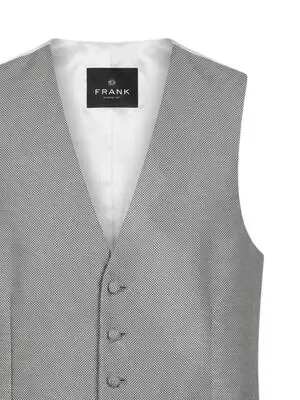 FRANKS Micro-patterned Waistcoat - Grey