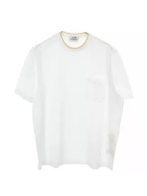 Hermès Embroidery Pocket T-shirt - White