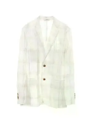 Hermès 2010s Single-breasted Check Blazer