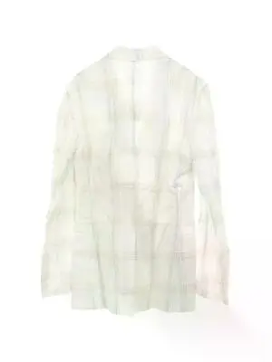 Hermès 2010s Single-breasted Check Blazer