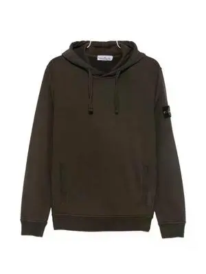 Stone Island Compass-patch Hoodie - Green