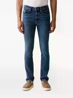 Marc O'polo Logo-patch Slim-fit Jeans - Blue