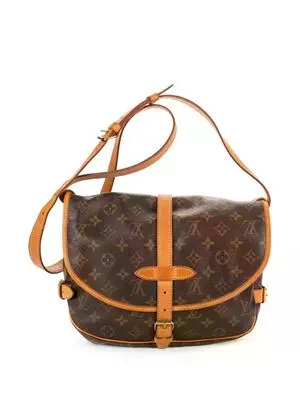 LOUIS VUITTON 25 Saumur Monogram Canvas Shoulder Bag