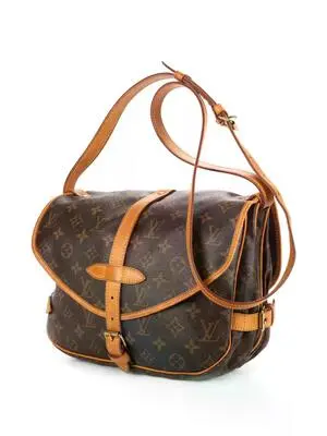 LOUIS VUITTON 25 Saumur Monogram Canvas Shoulder Bag