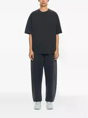 Off-White Logo Embroidered Crewneck T-shirt - Black