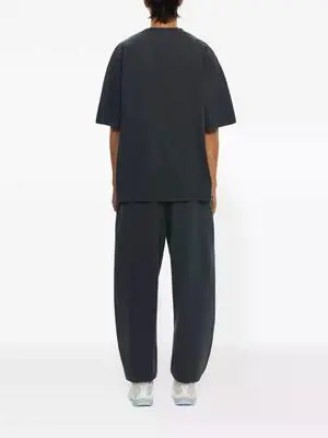 Off-White Logo Embroidered Crewneck T-shirt - Black