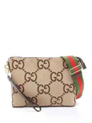 Gucci Jumbo Gg Messenger Bag - Neutrals