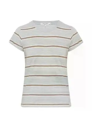 Rag & Bone Striped Cotton T-shirt - White