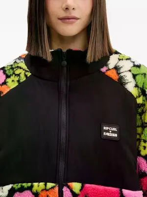 Rip Curl X Farm Rio Blooming Floral Print Fleece Panel Jacket