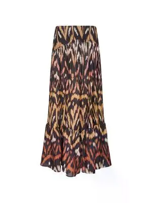 Zimmermann Aster Ikat Midi Skirt