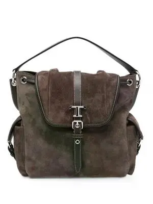 TOD'S Mini Tim Buckle-fastening Tote Bag - Brown