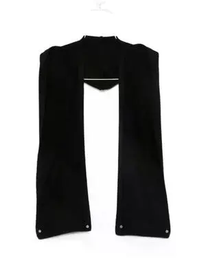 Patrizia Pepe Hooded Knit Scarf - Black