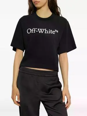 Off-White Logo-print Cropped T-shirt