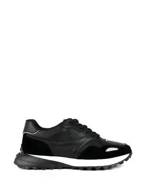 SERGIO MORETTI FIRENZE Panelled Lace-up Sneakers - Black