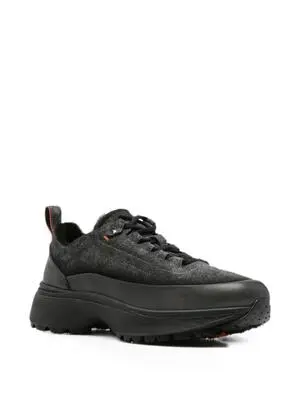 Santoni Bounce Panelled Sneakers