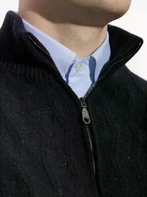 Etro Quarter-zip Cable-knit Sweater
