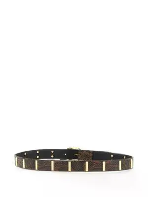Pinko Snake-print Studded Belt