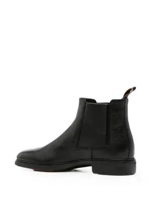 Santoni Easy Grained Leather Chelsea Boots