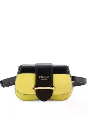 Prada Sidonie City Calf Belt Bag - Yellow